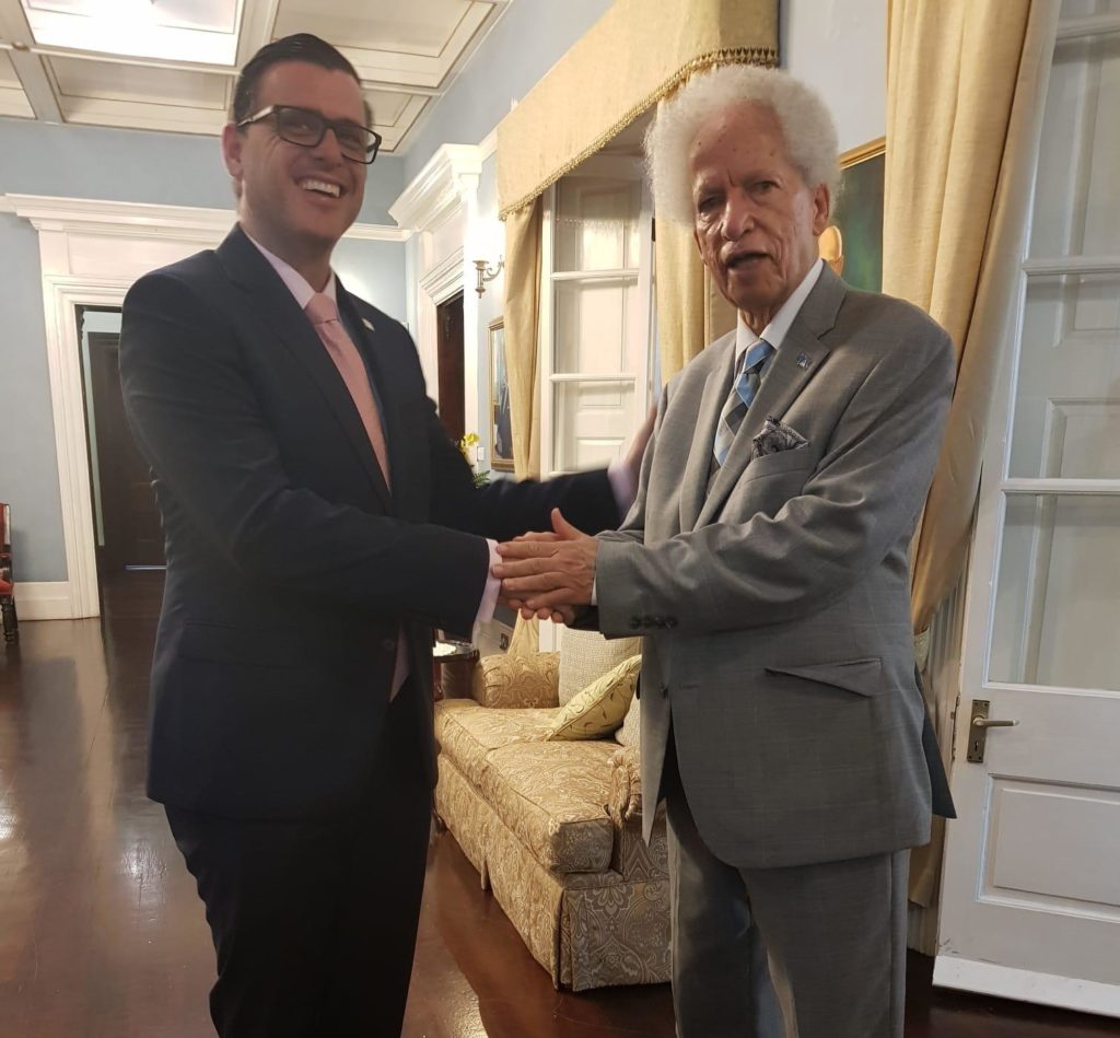 Meeting with the Governor General of Santa Lucia, his Excellency Sir ...